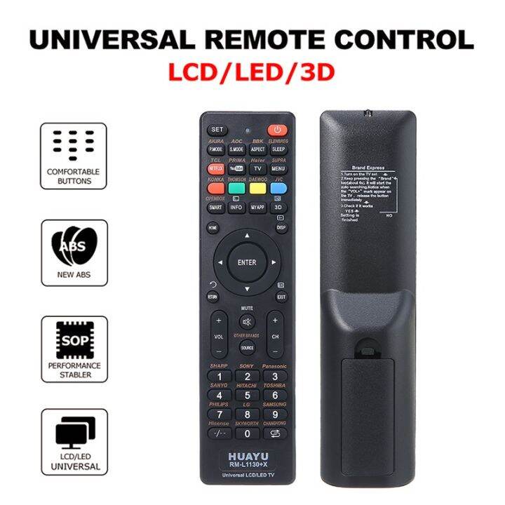 Universal RM-L1130 X RM-L1130 8 RM-L1130 12รีโมทคอนลทีวีสำหรับ LCD และ LED สำหรับทุกยี่ห้อ Ex LG ...