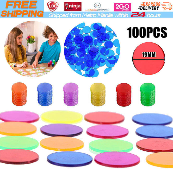 【Local Warehouse】Creative Gift Accessories Plastic Chips Bingo Markers ...