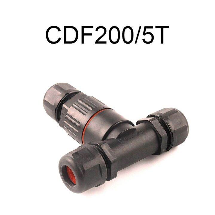 【CW】 IP68 T Shape 5 Pin Outdoor Waterproof Electrical Connector Tee ...