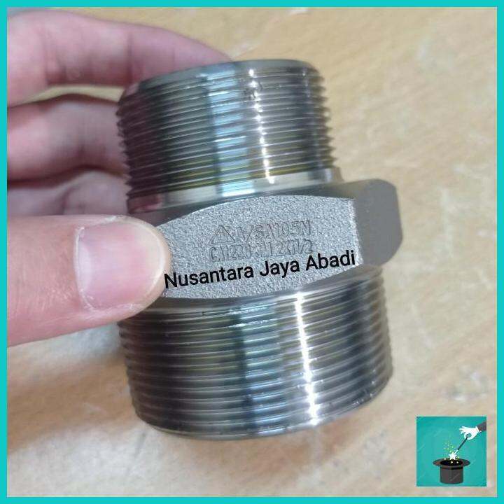 DOUBLE NEPEL REDUCER BESI A105 3000 PSI NPT 2 X 1 1/2 " INCHI ...