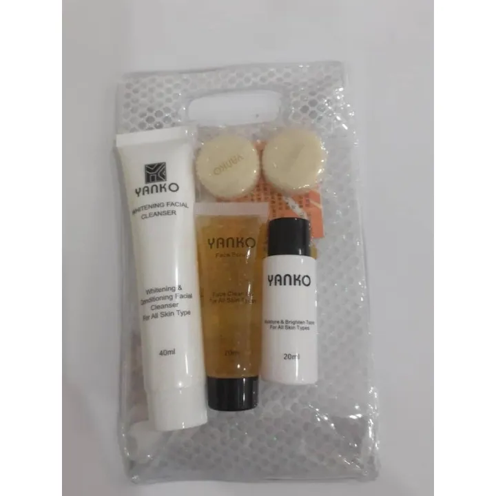 YANKO BASIC TRIAL 3 IN 1 + YANKO FACE SCRUB + YANKO TONER 20ML | Lazada