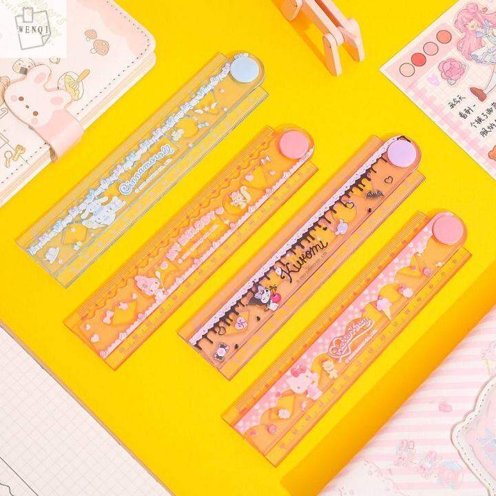 WENQI kuromi Multi-function Measuring Ruler Hand Copy Math Ruler Cute ...