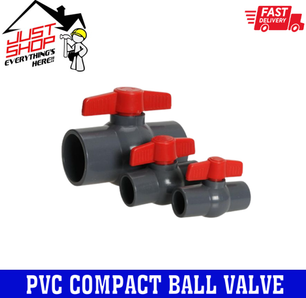 PVC Compact Ball Valve / Female Thread / No Threaded / | Lazada