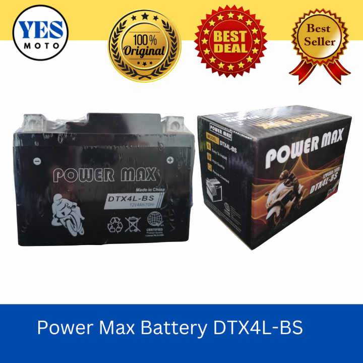 PowerMax Battery DTX4L-BS | Lazada PH