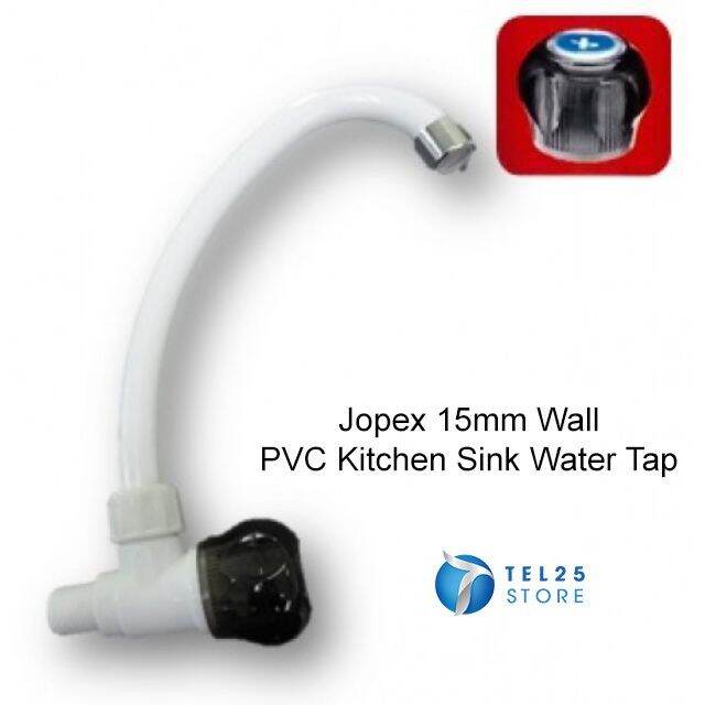 [ 1 UNIT ] Jopex 15mm Wall PVC Kitchen Sink Water Tap | Lazada