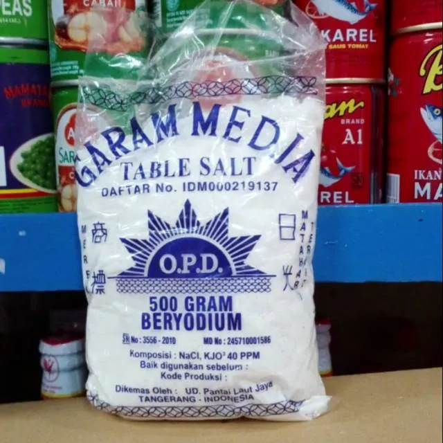 Garam Meja Matahari Halus / Table Salt 500gr / Garam Laba-Laba/Garem ...