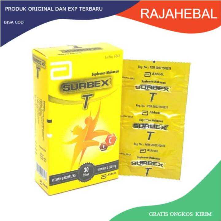 SURBEX T ISI 30 TABLET KEMASAN BOX VITAMIN MENJAGA DAYA TAHAN TUBUH ISI ...