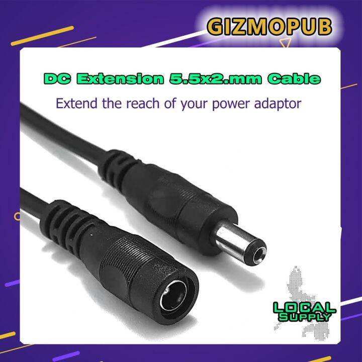 DC Power Extension Cable CCTV Camera 12V Jack Female Male Plug Socket 5 ...