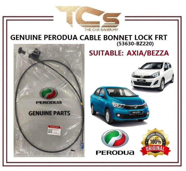 AXIA/BEZZA CABLE BONNET LOCK FRONT GENUINE PERODUA-(53630-BZ220) | Lazada