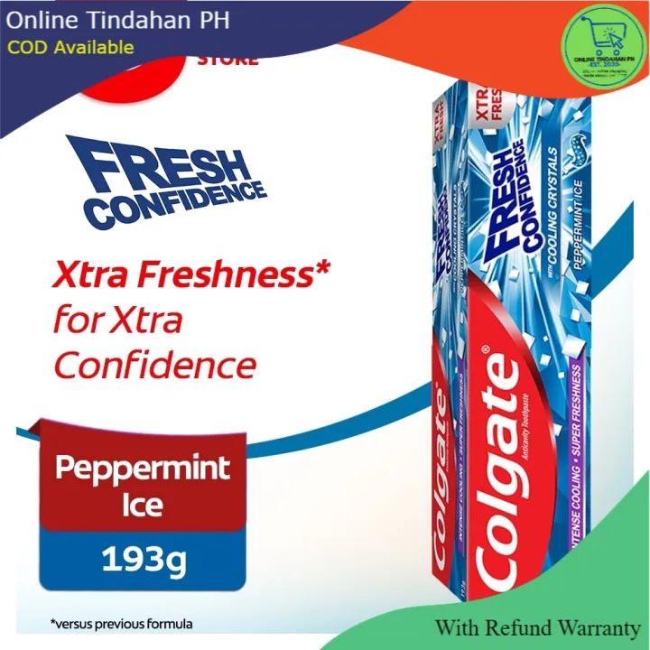 Colgate Fresh Confidence Peppermint Ice Toothpaste for Fresh Breath ...