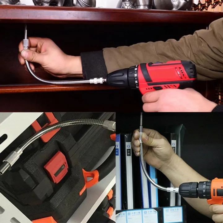 200/300mm Flexible Shaft Bits Extension Screwdriver Bar Drill Extend ...