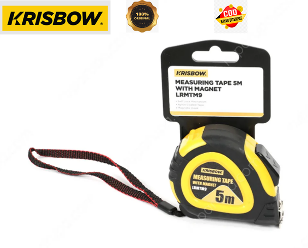 Meteran 5 meter paling bagus merk Krisbow Meteran Dengan Magnet ...