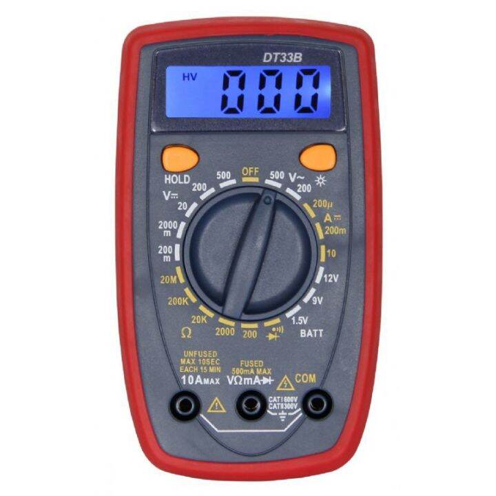 Backlit LCD Measurement Tool Digital Multimeter Diode Voltage Tester ...