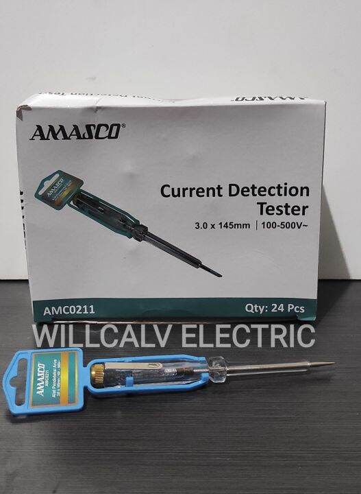 1 BOX ISI 24PC TESPEN ARUS LISTRIK / TESPEN LISTRIK AMASCO AC 100-500V ...