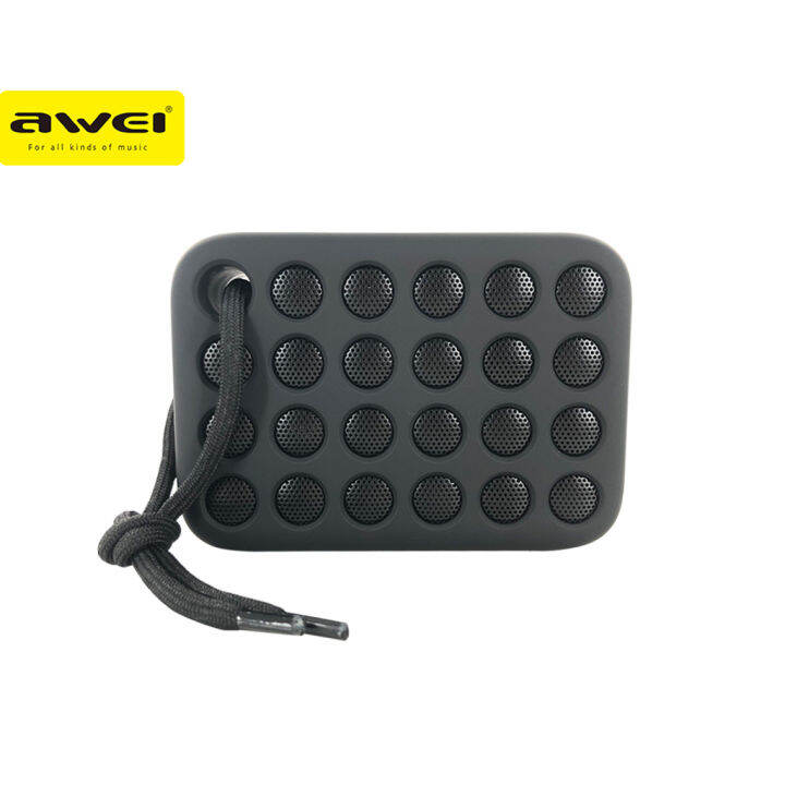 Awei Y385 TWS Portable Outdoor Mini Speaker with FM Radio,TF Card Slot ...