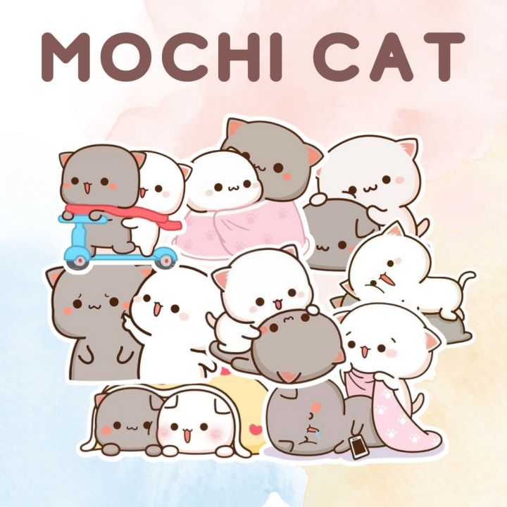 MOCHI Cat Sticker - 2 inches High Quality Sticker Cute Cat Sticker ...