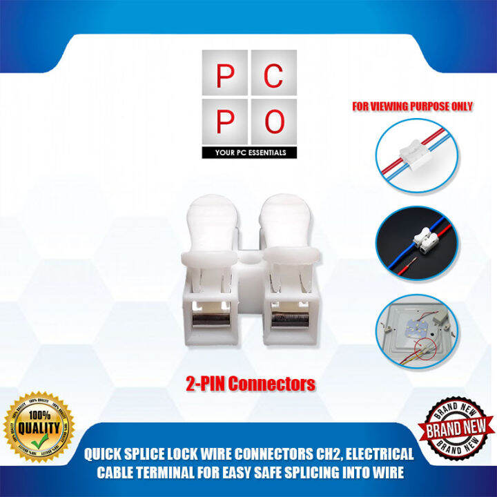 QUICK SPLICE LOCK WIRE CONNECTORS CH2, ELECTRICAL CABLE TERMINAL FOR ...