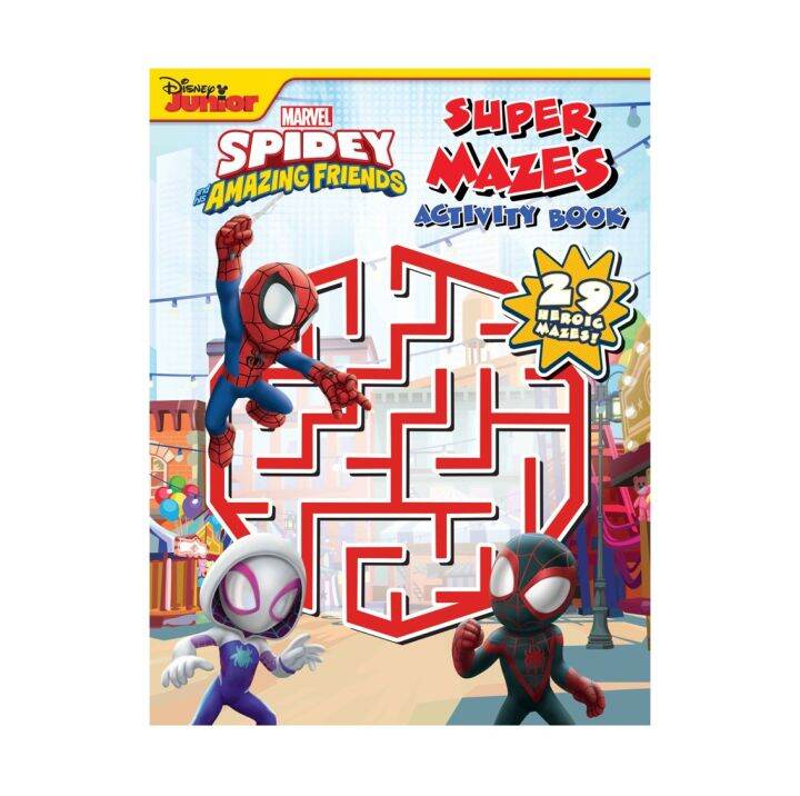 Marvel Spiderman Super Mazes Book For Kids To Solve with Colourful ...