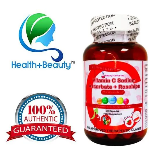 iBeauty Science Lab Vitamin C Sodium Ascorbate Rosehips Alkaline 30 ...