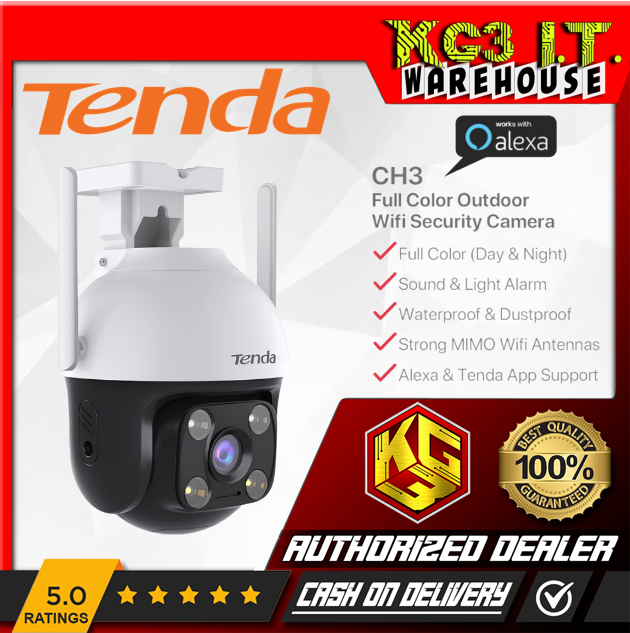 Tenda CH3 Outdoor Smart Full Color 1080P Security Wifi Camera ...