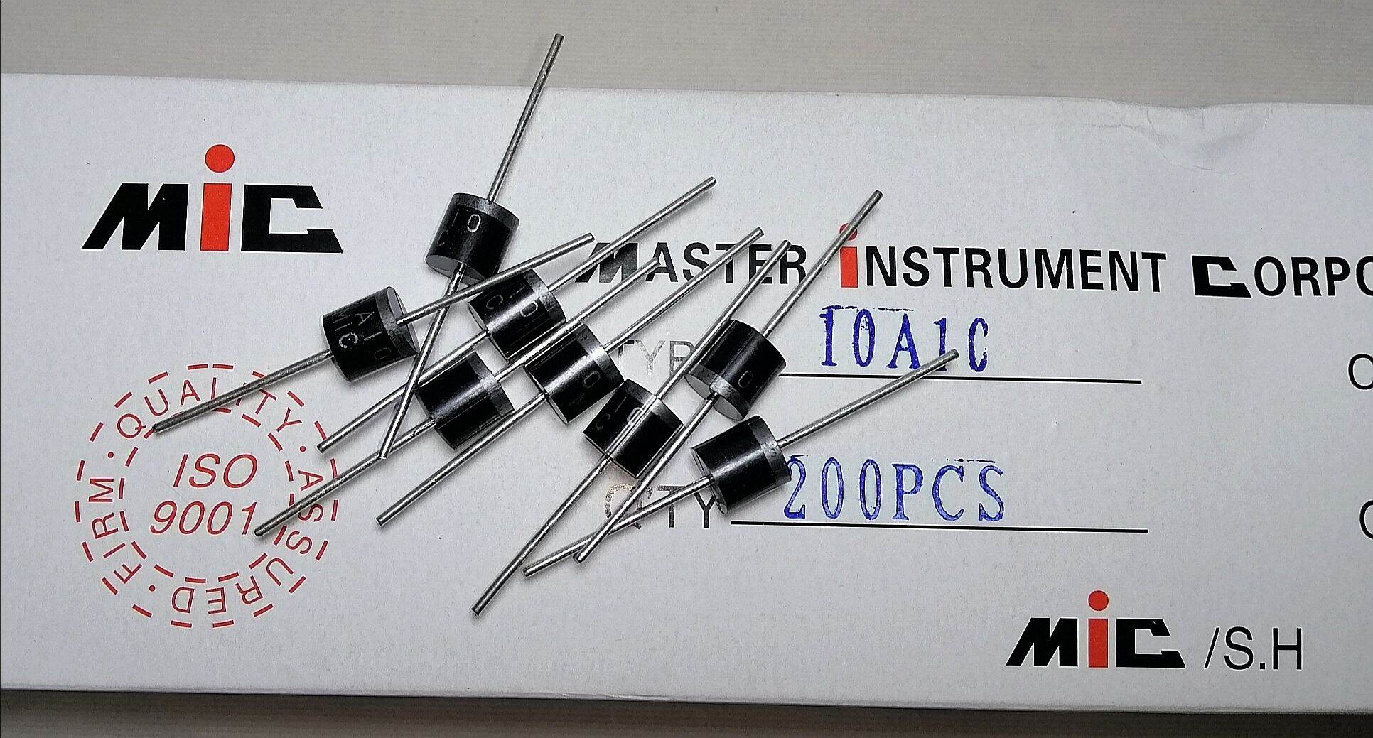 ไดโอด 10 แอมป์ 1000 โวลต์ 10 ชิ้น Rectifier Diode 10A10 R-6MIC 10A ...