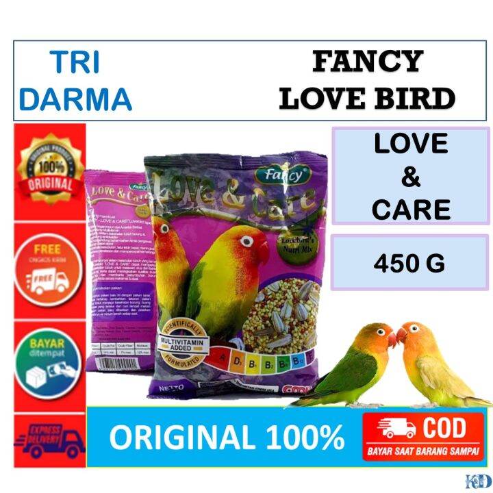 Fancy Love N Care Pakan Burung Lovebird Milet Campur Multi Vitamin ...