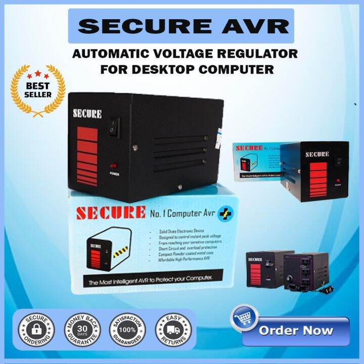 Secure AVR 220V 500W for Desktop, Secure Automatic Voltage Regulator ...
