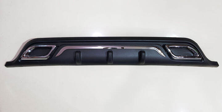 Toyota Vios 2019 to 2023 Black Rear Bumper Diffuser With Chrome | Lazada PH