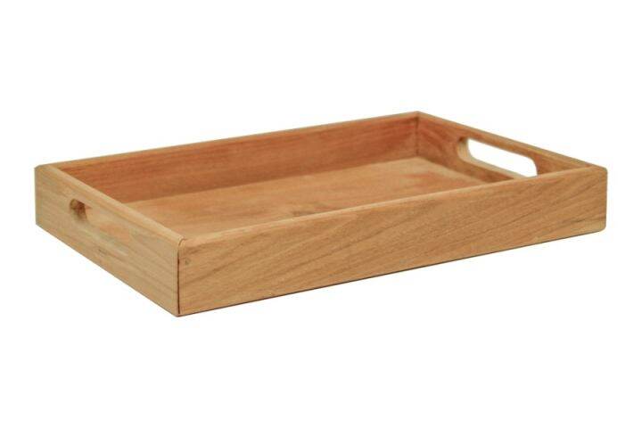 Nampan Kayu Jati - Wooden Tray - Serving Tray | Lazada Indonesia