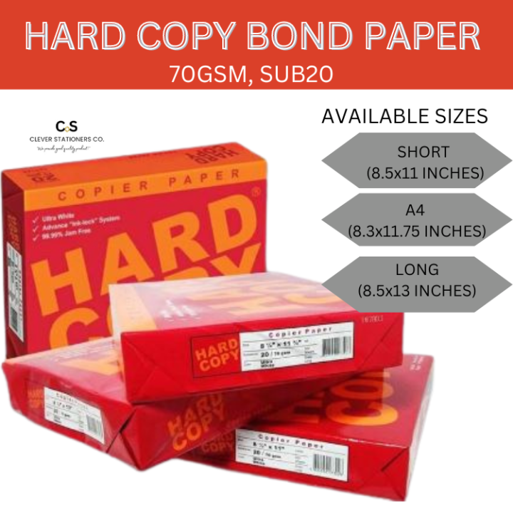 Hard Copy Bond paper Coupon bond ULTRA WHITE BOND PAPER 70GSM SUB20 ...