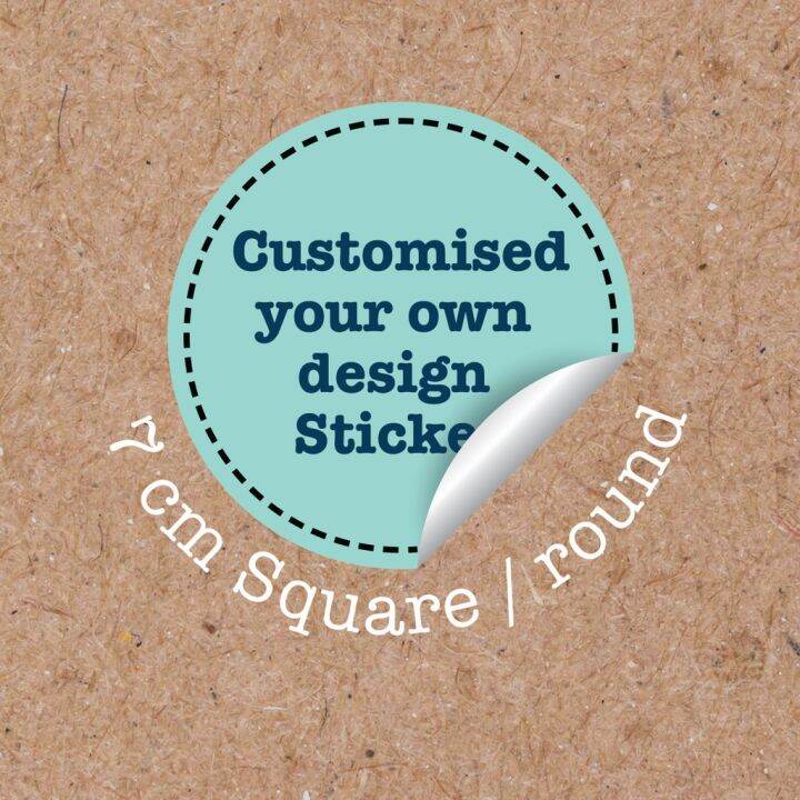 Customized Sticker Label Printing - 7CM | Lazada PH