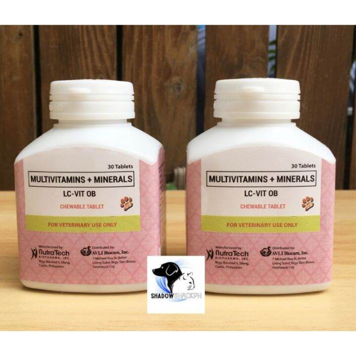 LC-VIT OB Multivitamins+Minerals for Pregnant and Lactating Dogs (30 ...