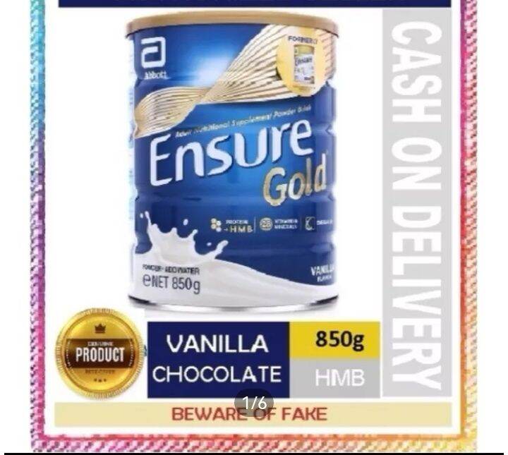 Ensure gold HMB 850g vanilla choco wheat almond | Lazada PH