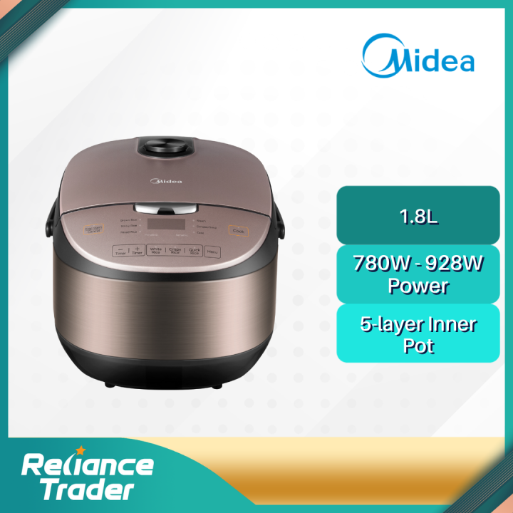 Midea 1.8L Digital Rice Cooker MB-DR5011GL | Lazada