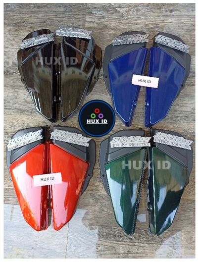 TUTUP BOX AKI RX KING NEW HITAM MERAH BIRU IJO SILVER LIMITED EDITION ...