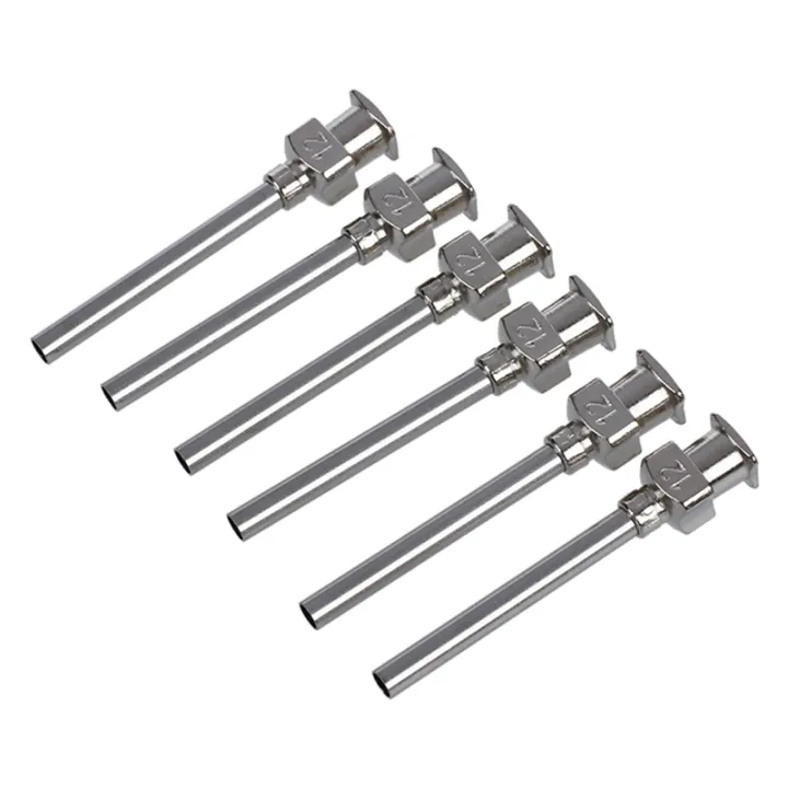 Stainless Steel Luer Lock Dispensing Needle Tip, 12 Gauge, 2.05mm ID x ...