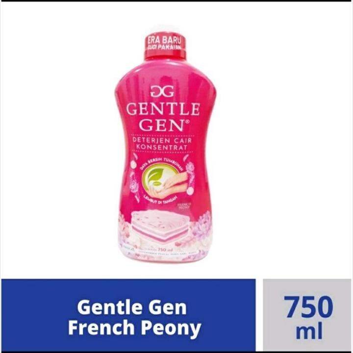 Gentle Gen Deterjen Cair Konsentrat 750 ml - French Peony | Lazada ...