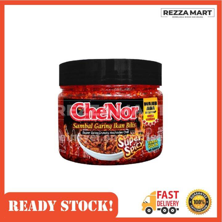 Che' Nor Sambal Garing Ikan Bilis Super Spicy (150g ) | Lazada