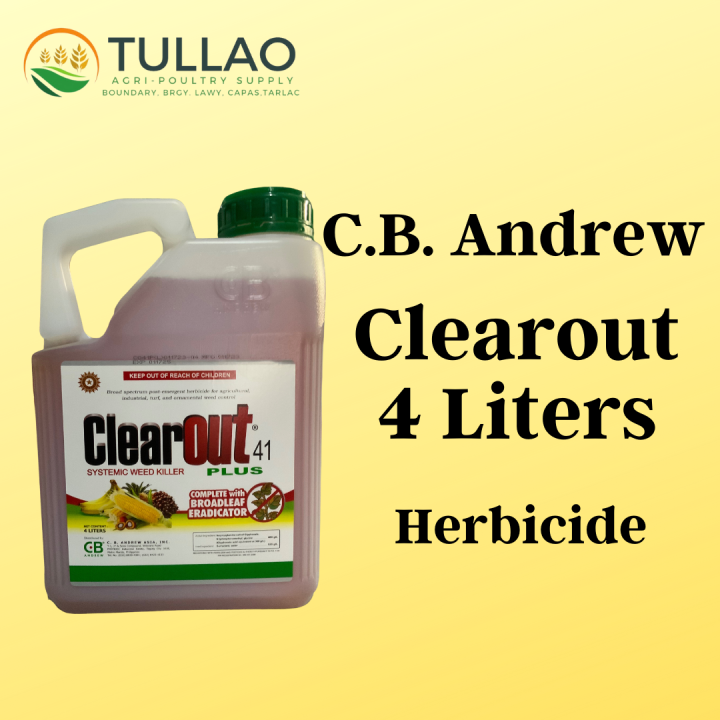 C.B. ANDREW ClearOut Systemic Weed Killer 1Gallon | Lazada PH