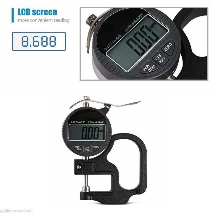 Thickness Gauge 0.001 mm Micrometer Tester 0.001mm Ketebalan Milimeter ...