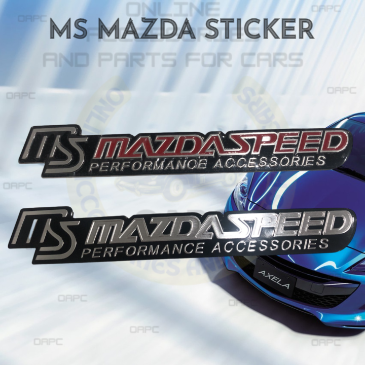 OAPC 1PC MS Mazda Emblem Sticker Badge Logo Sticker PLAIN | Lazada PH