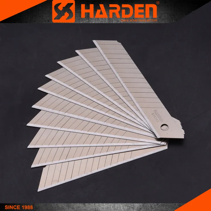 Harden 570342 10 Pcs 18 x 100mm Cutter Blades Multi Slide Open Blades ...