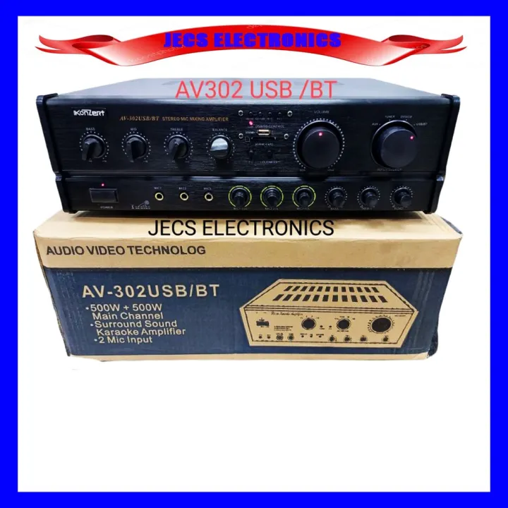 AMPLIFIER AV-302 USB/ BLUETOOTH | Lazada PH