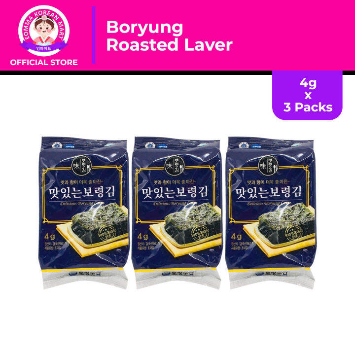 Boryung Seaweed 4g (Pouch | Pack of 3) | Lazada PH