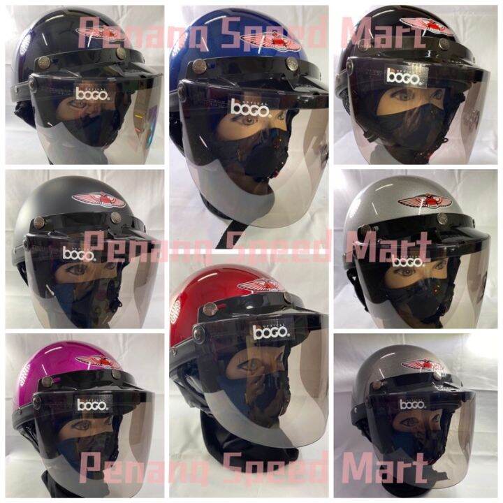 100% Original MHR III Steng Kura Kura Half Cut Helmet (All packing in ...
