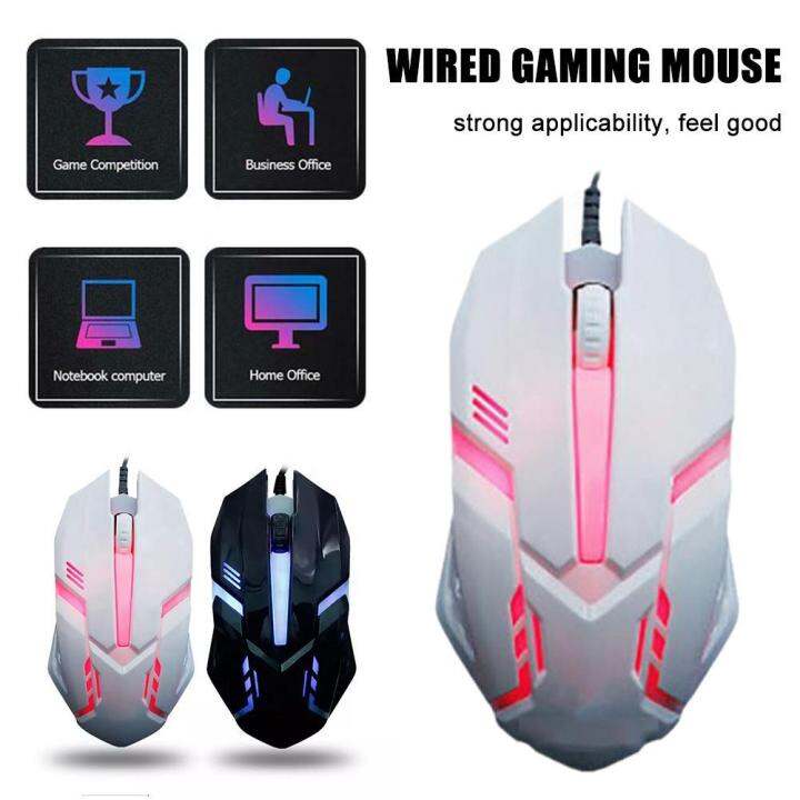 1000 DPI Wired Gaming Mouse Opto-electronic USB 2.0 Wired Mice 3 ...