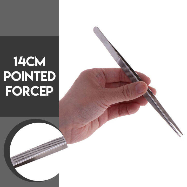 14 cm Pointed Forceps - Silver | Lazada PH