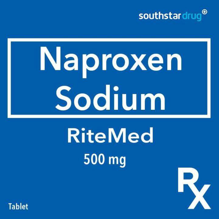 Rx: RiteMed Naproxen 500mg Tablet | Lazada PH