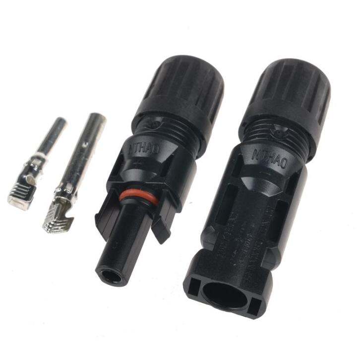 5Pcs Solar Panel Cable MC4 Connectors Male & Female Connectors ...