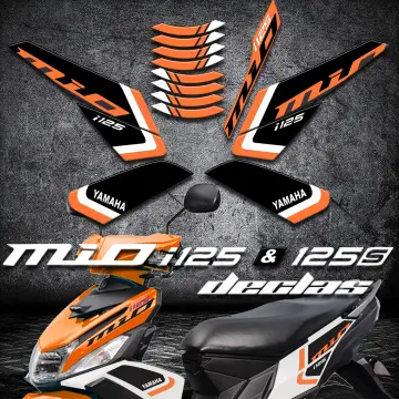 Yamaha Mio Amore Sticker Orange